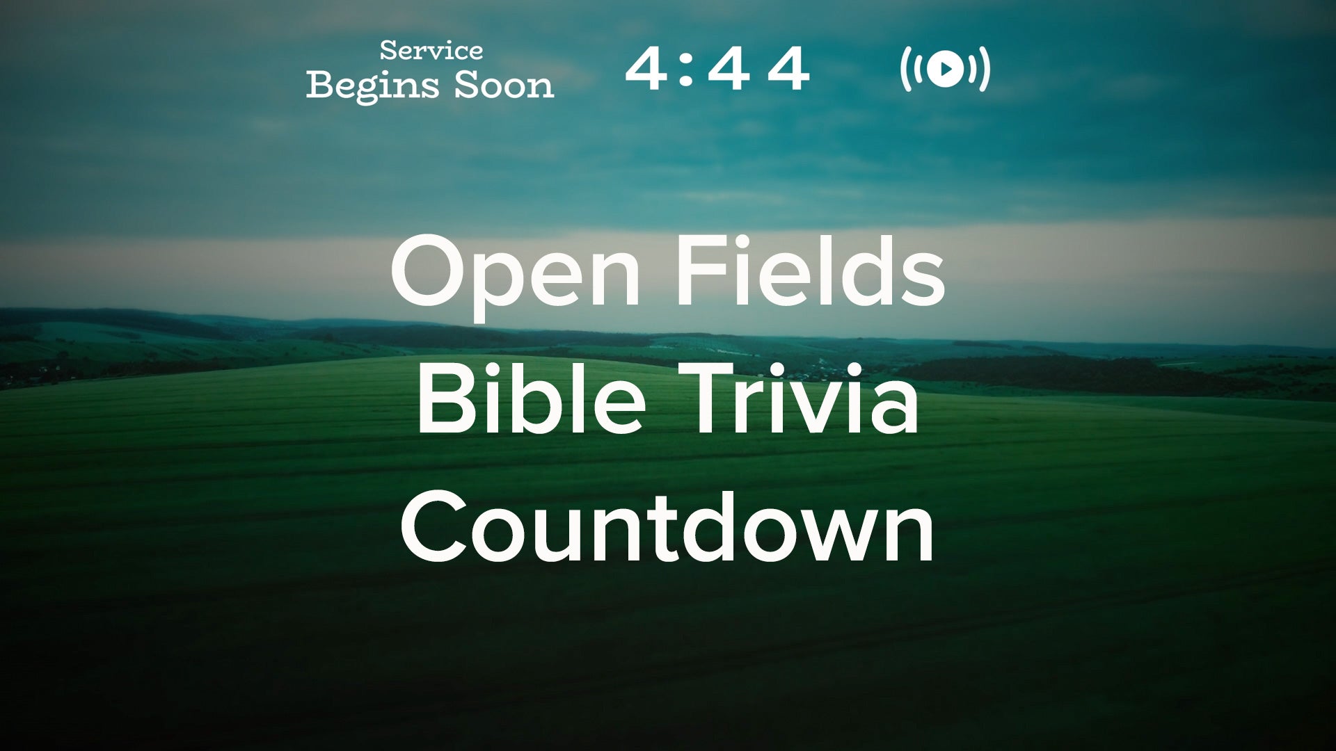 Open Fields Trivia Countdown Video | Shift Worship