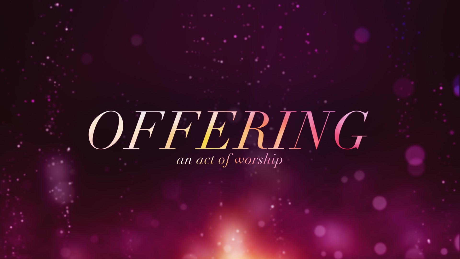 Celebration Offering Motion | Shift Worship