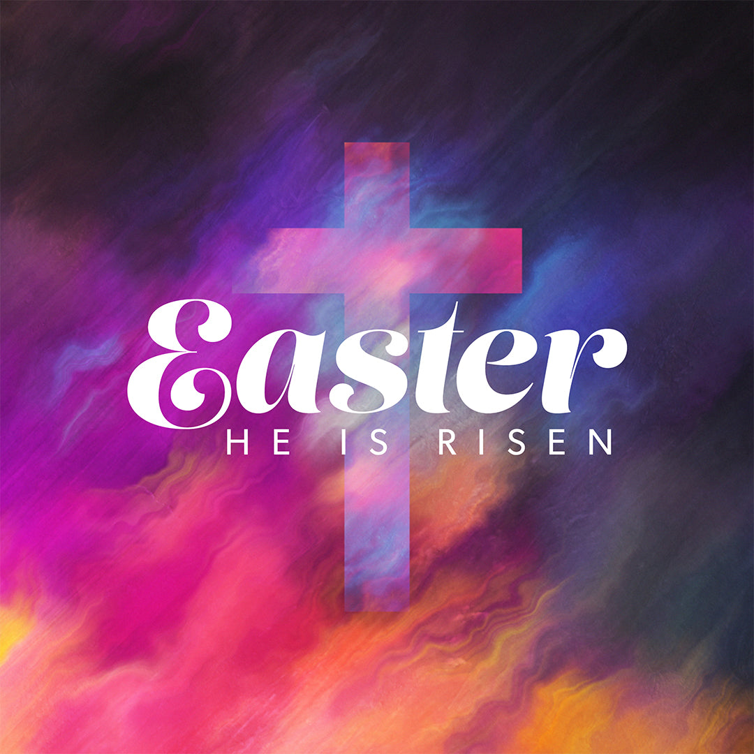Easter Paint He is Risen | Social Media Graphics | Still – Shift Worship
