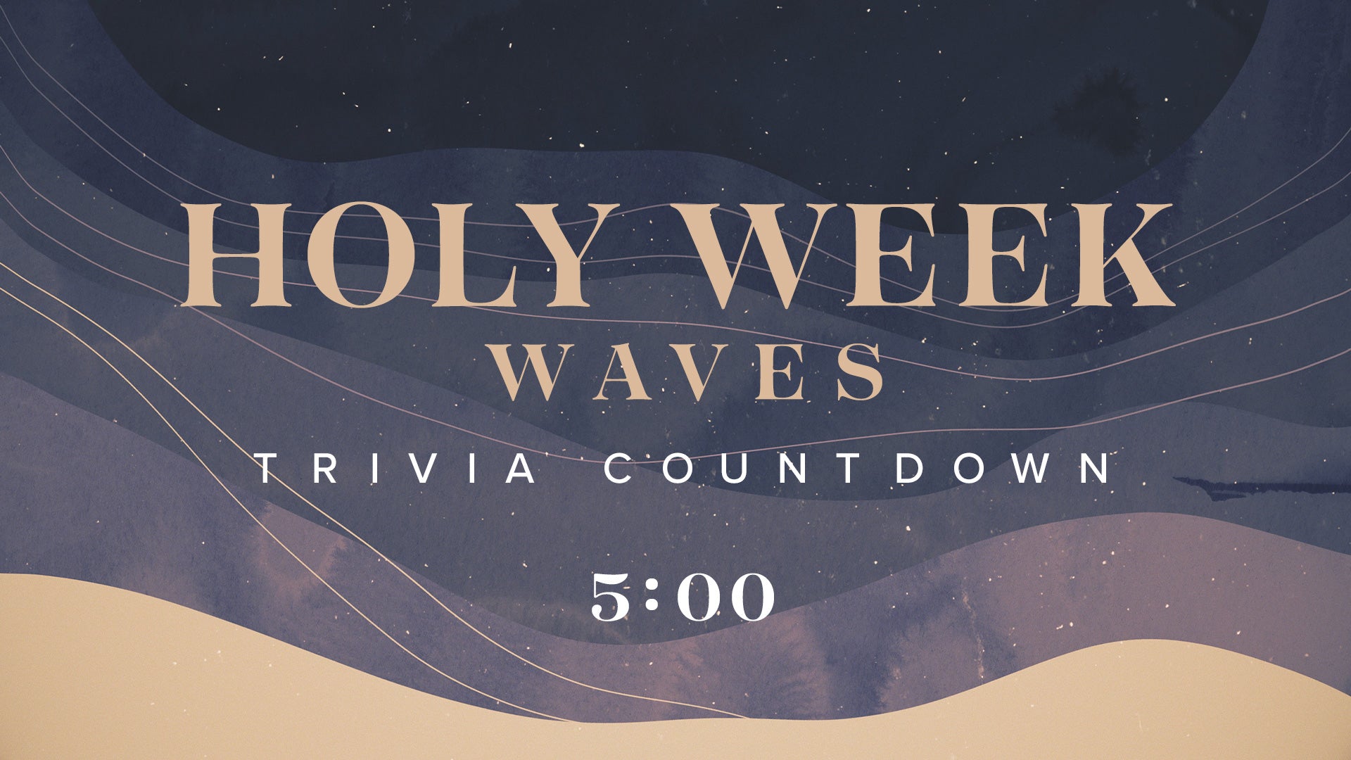 Holy Week Waves Trivia Countdown Video | Shift Worship