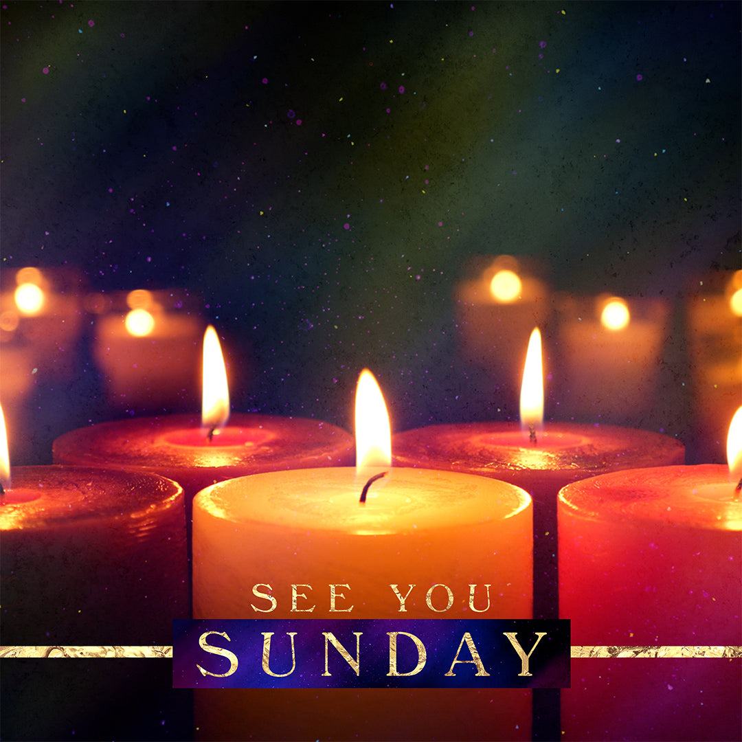Candlelight Advent Sunday | Editable Social Media Graphic | Still – Shift Worship