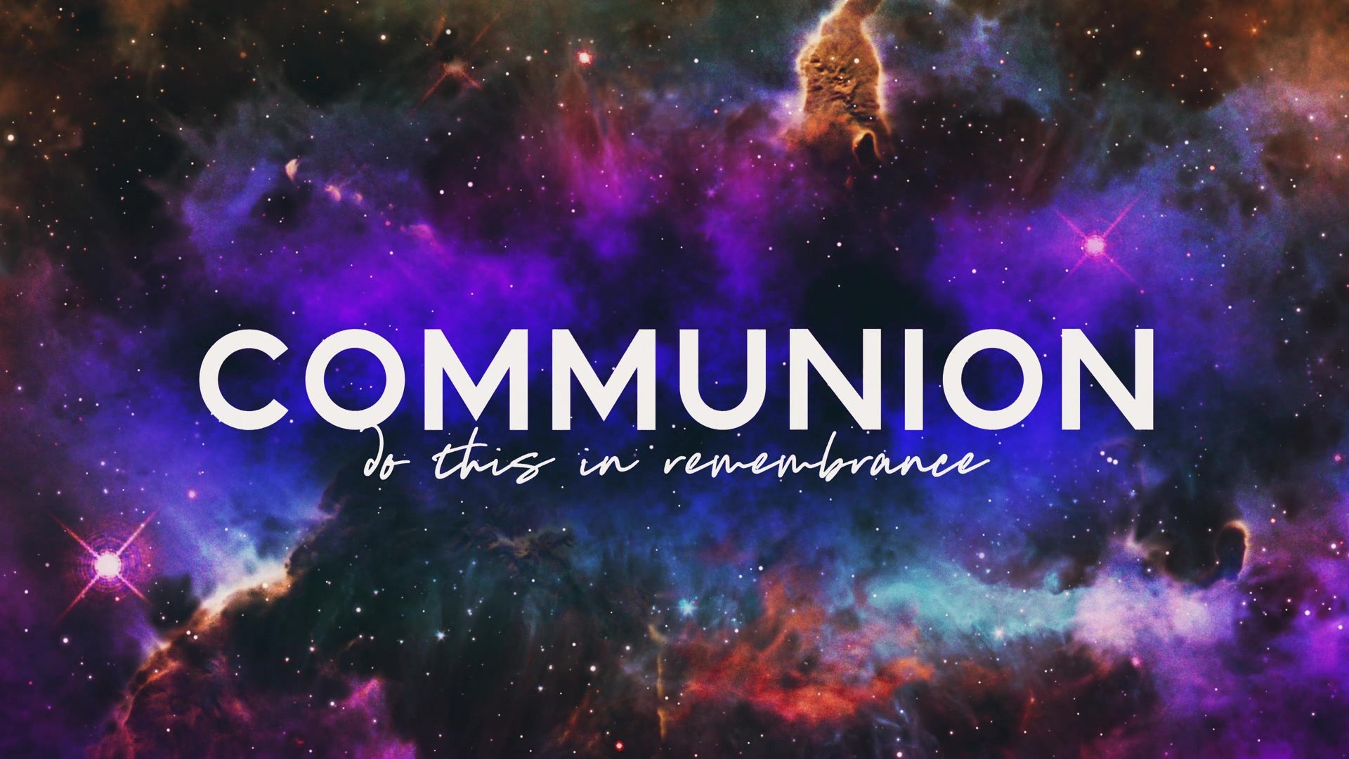 Colorful Space Communion Motion | Shift Worship