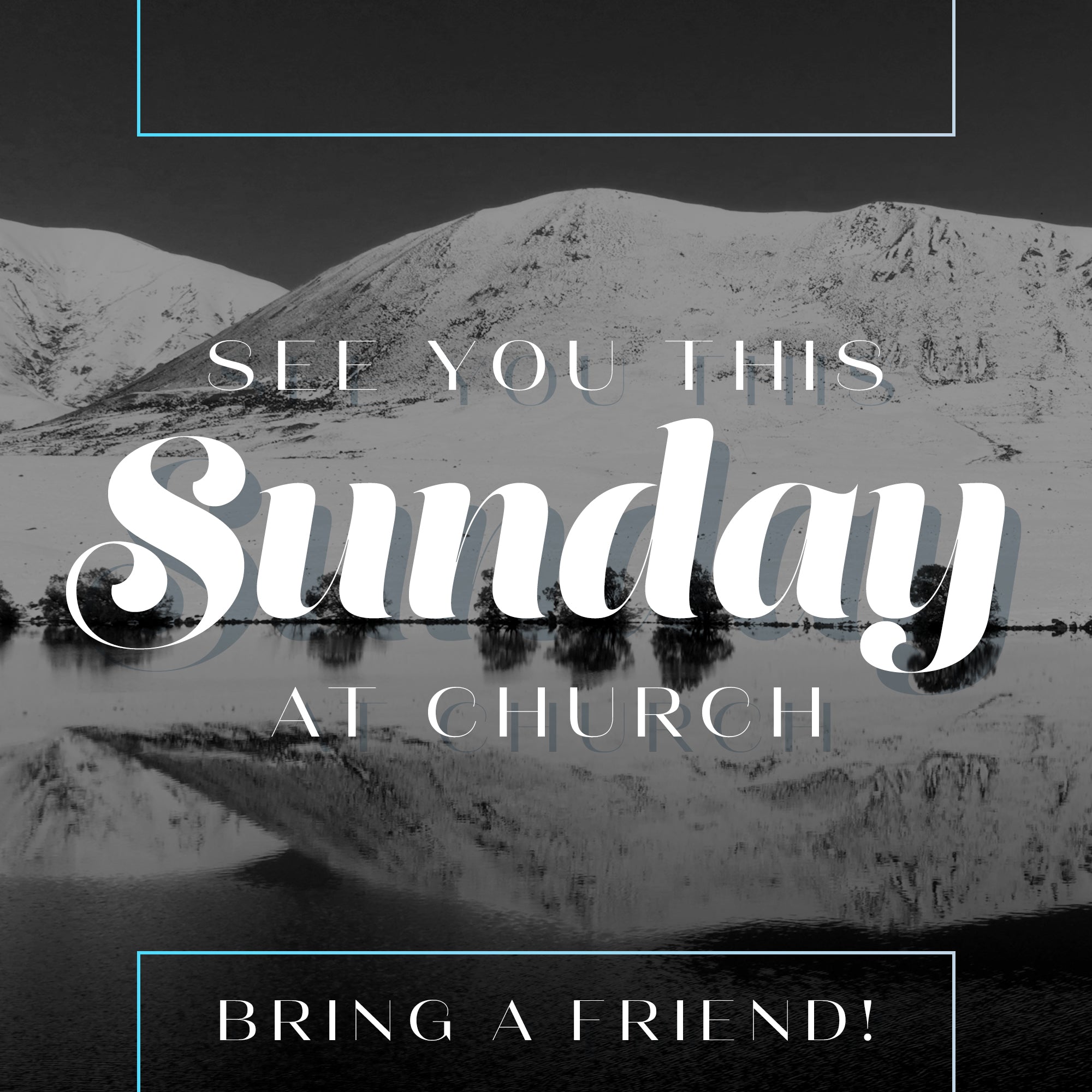 Winter Sunday | Editable Social Media Graphic | Still – Shift Worship