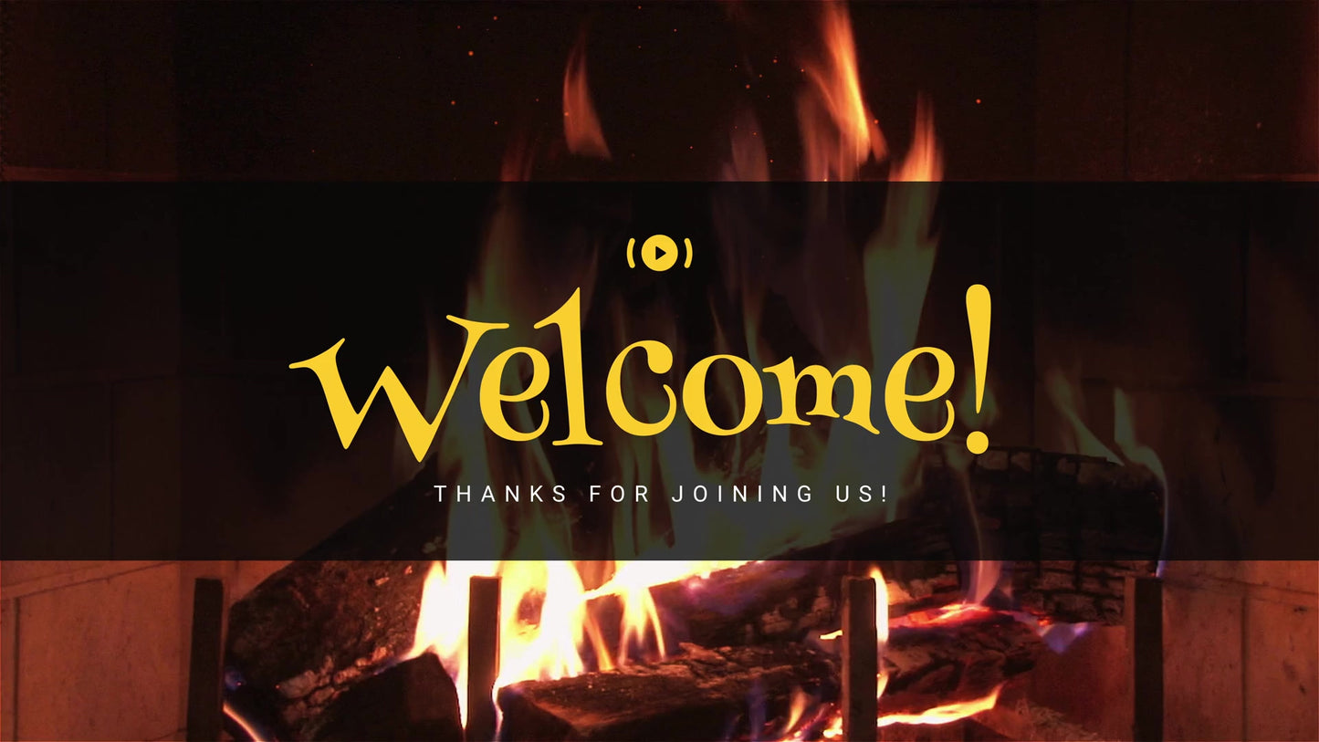 Nostalgic Fireplace Welcome Stream Motion | Shift Worship