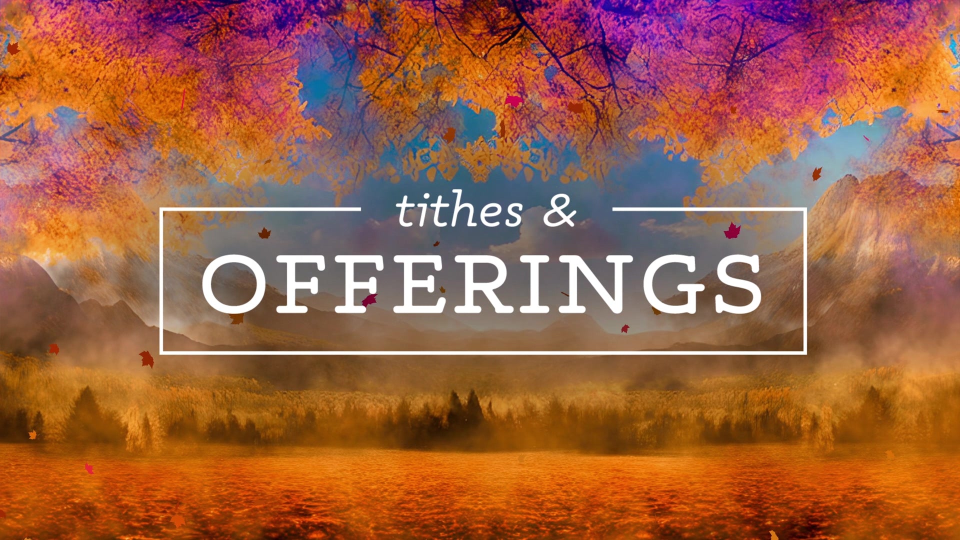 Surreal Fall Tithe And Offering Still | Shift Worship