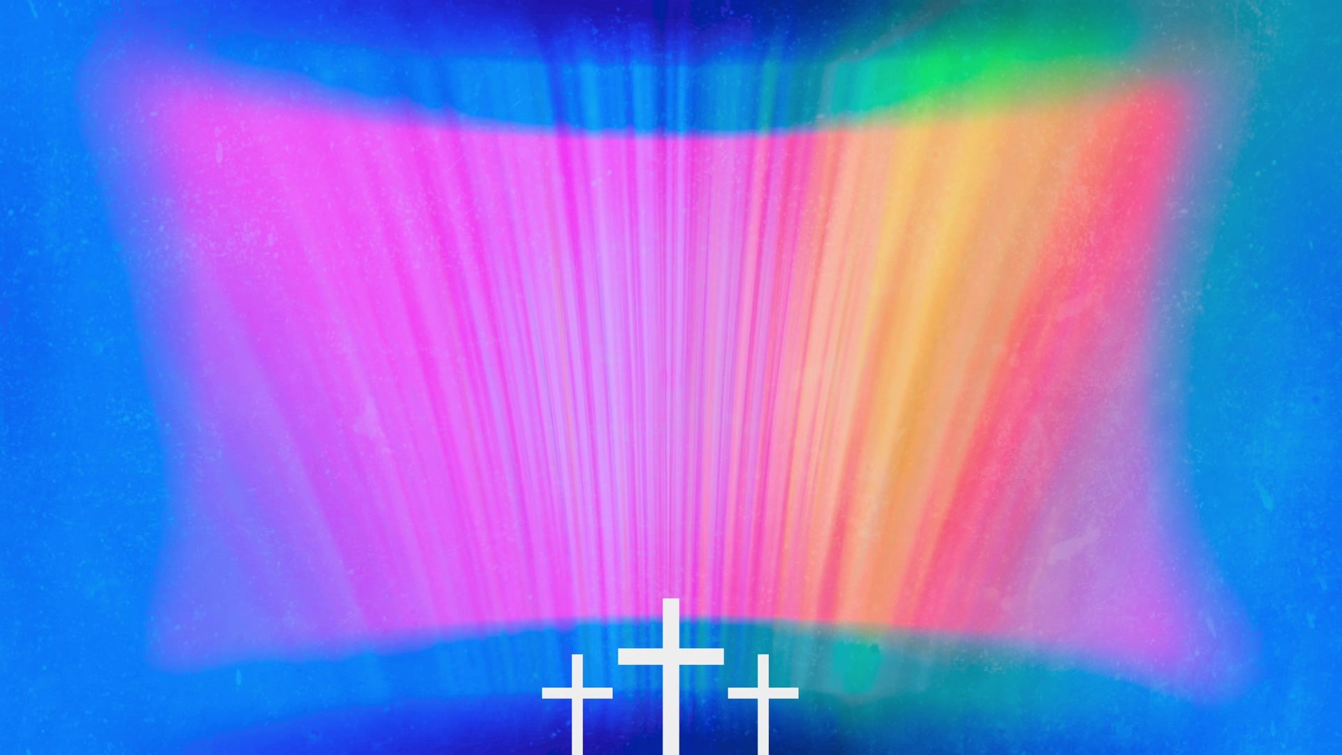 Chromatic Light Color Flare Cross Still | Shift Worship
