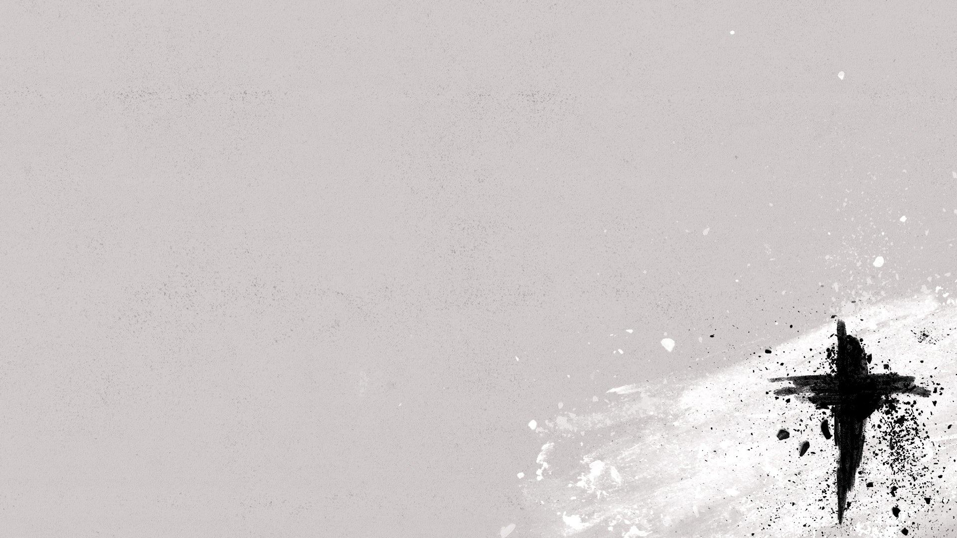 Painted Ash Cross Black Gray Still | Shift Worship