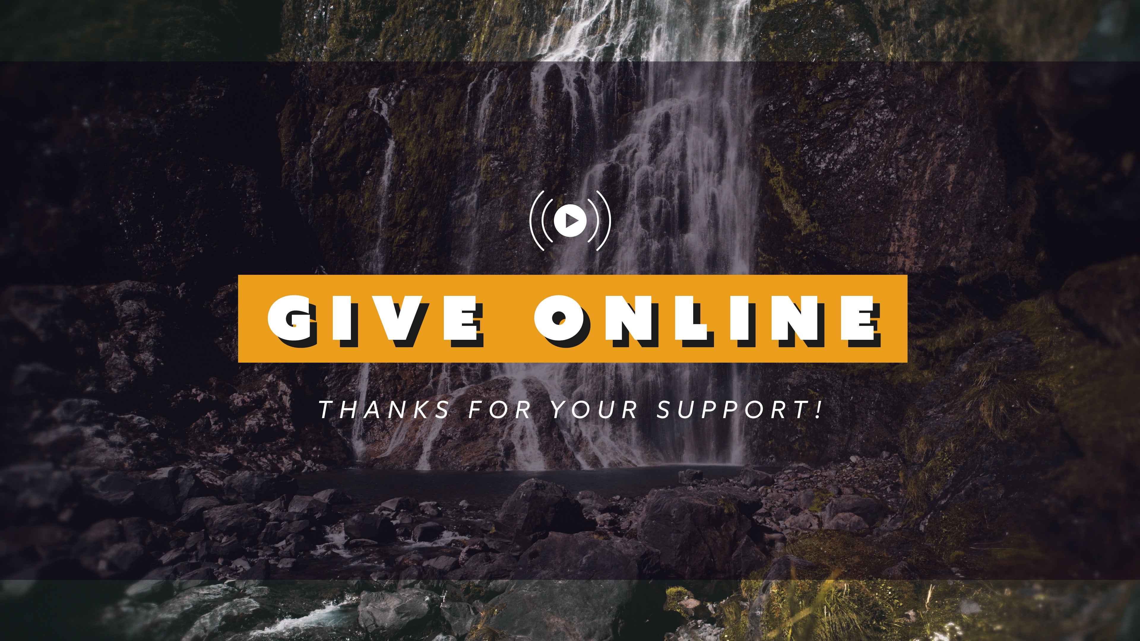 Waterfall Still Titles | Editable Title Screen | – Shift Worship