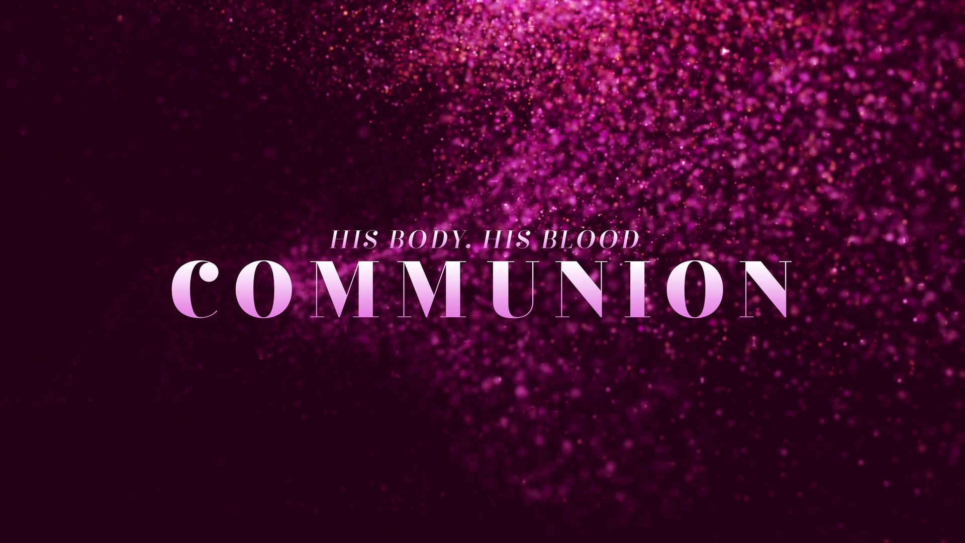 New Year Glitter Communion Still | Shift Worship