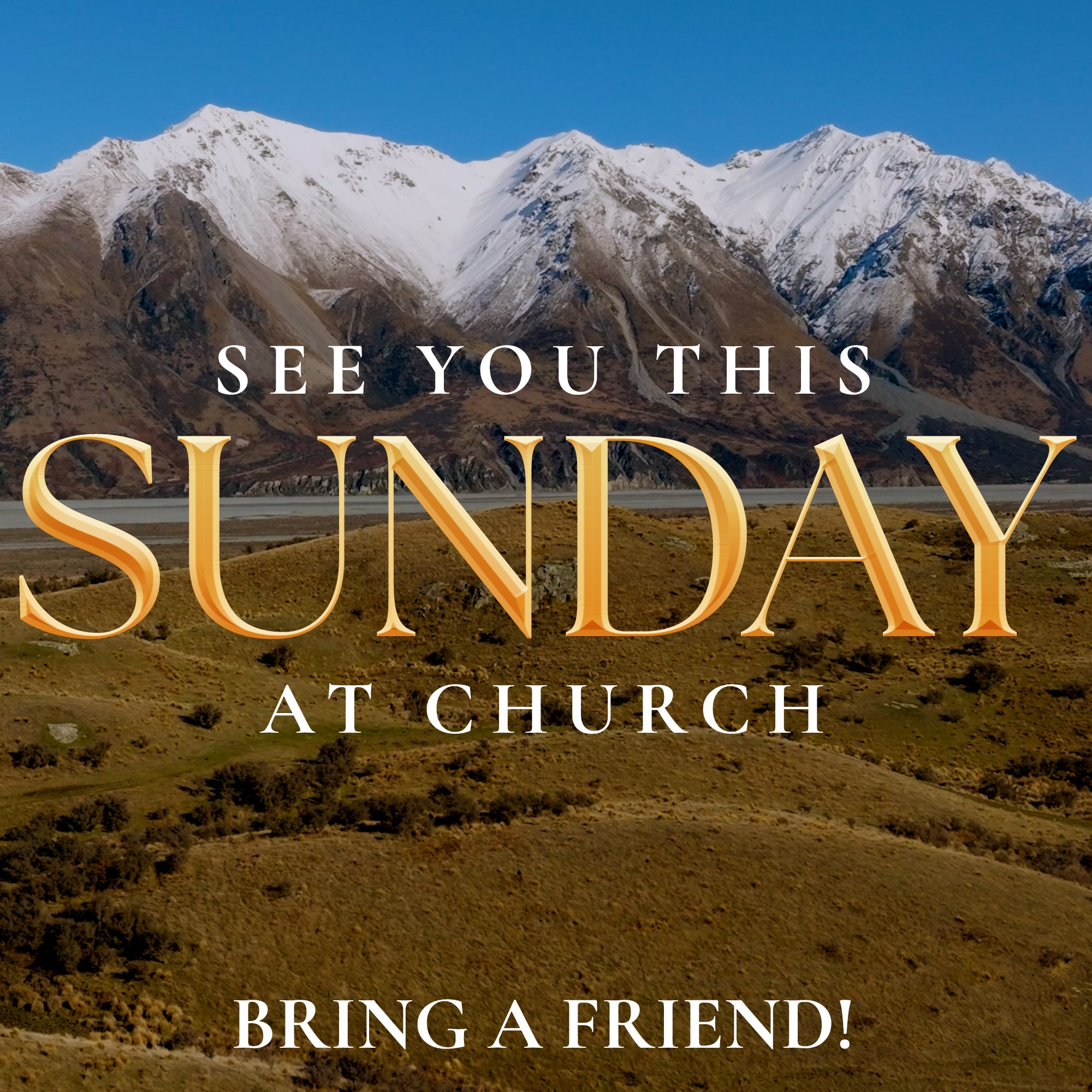 Unending Vista Sunday | Editable Social Media Graphic | Still – Shift ...
