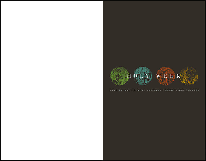 Classic Holy Week Bulletin Printable | Shift Worship