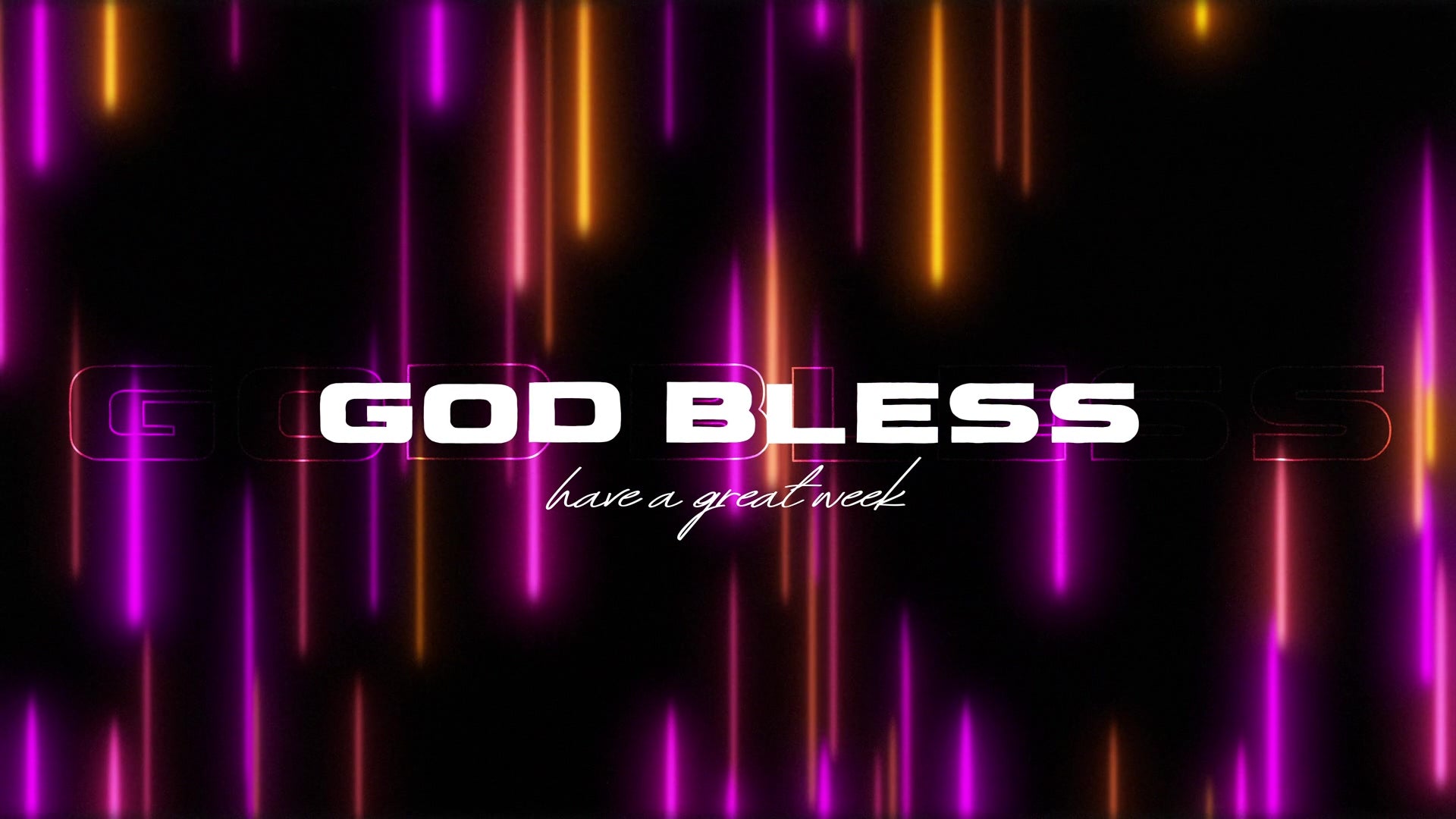 Neon Rain God Bless Motion | Shift Worship