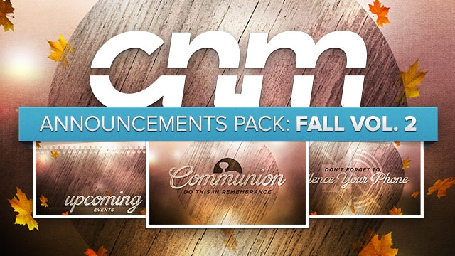 Woodgrain Fall Announcement Collection | Shift Worship