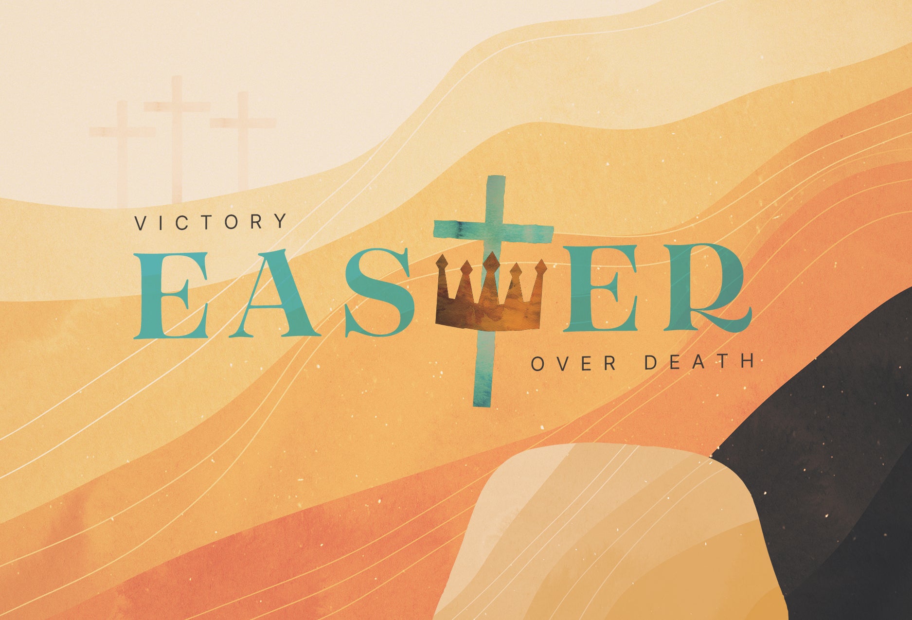 Holy Week Waves 4X6 Postcard | Shift Worship