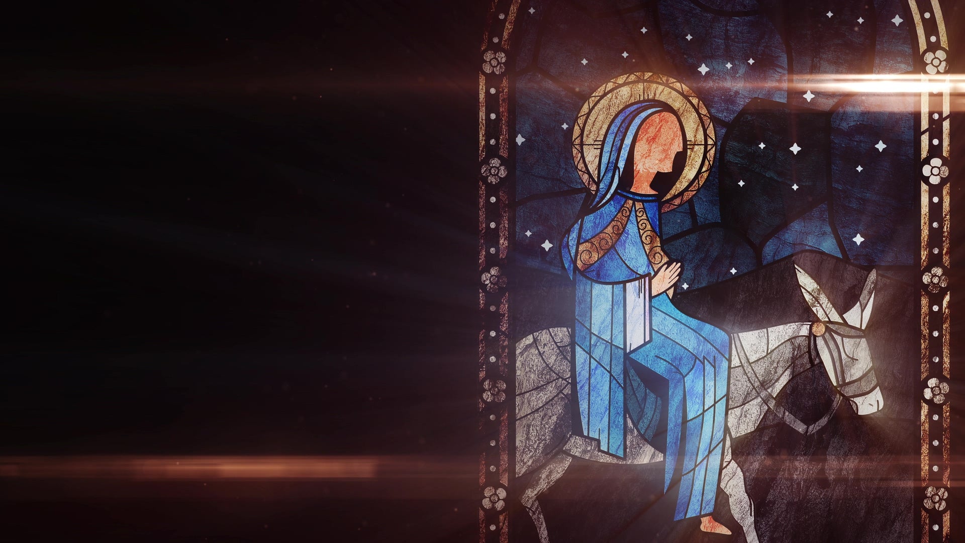 Nativity Glass Donkey Still | Shift Worship