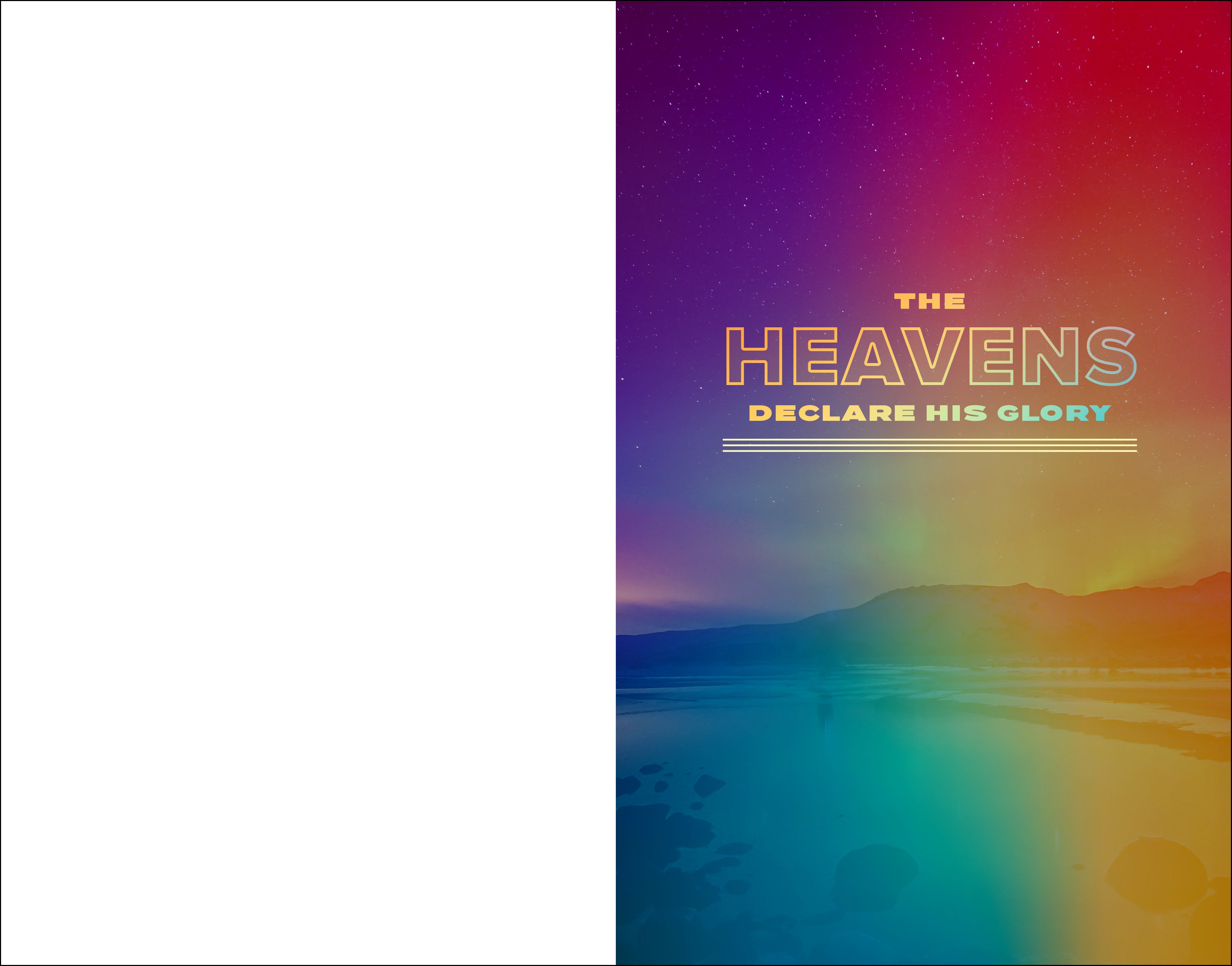 Heavenly Lights Bulletin Printable | Shift Worship