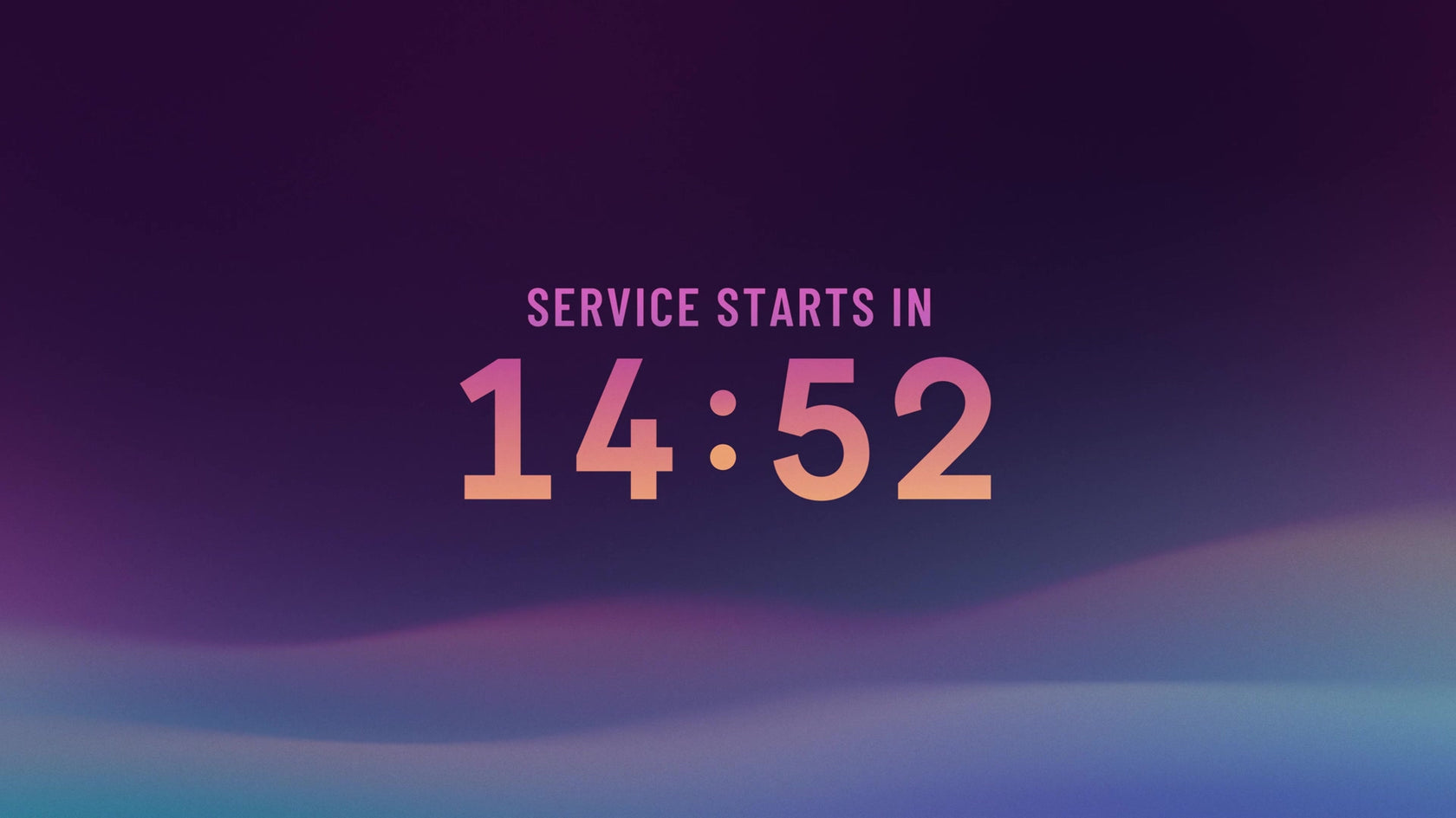 Myk Gradient Waves Countdown | Countdown | – Shift Worship