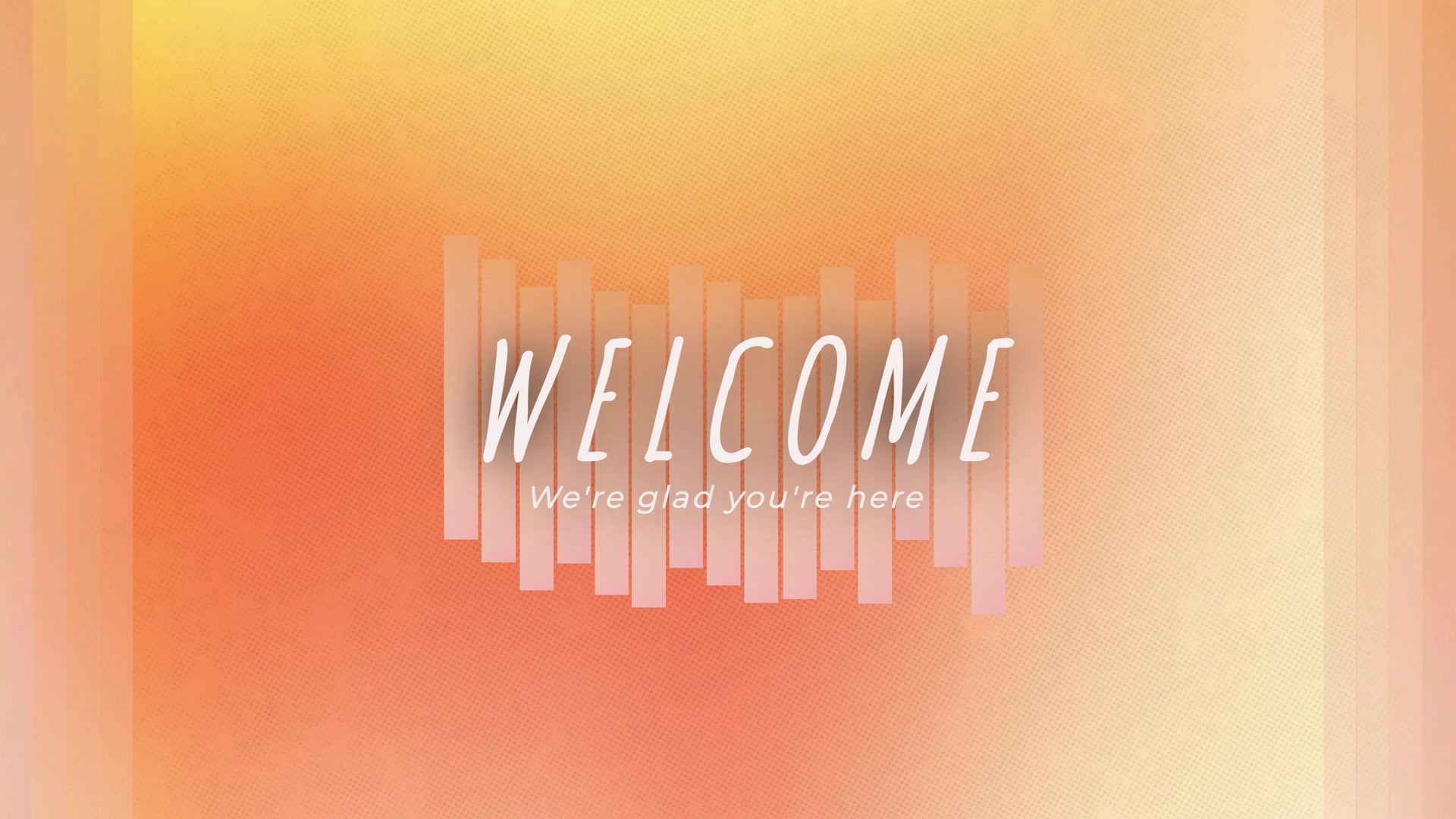 Color Vert Welcome Still | Shift Worship