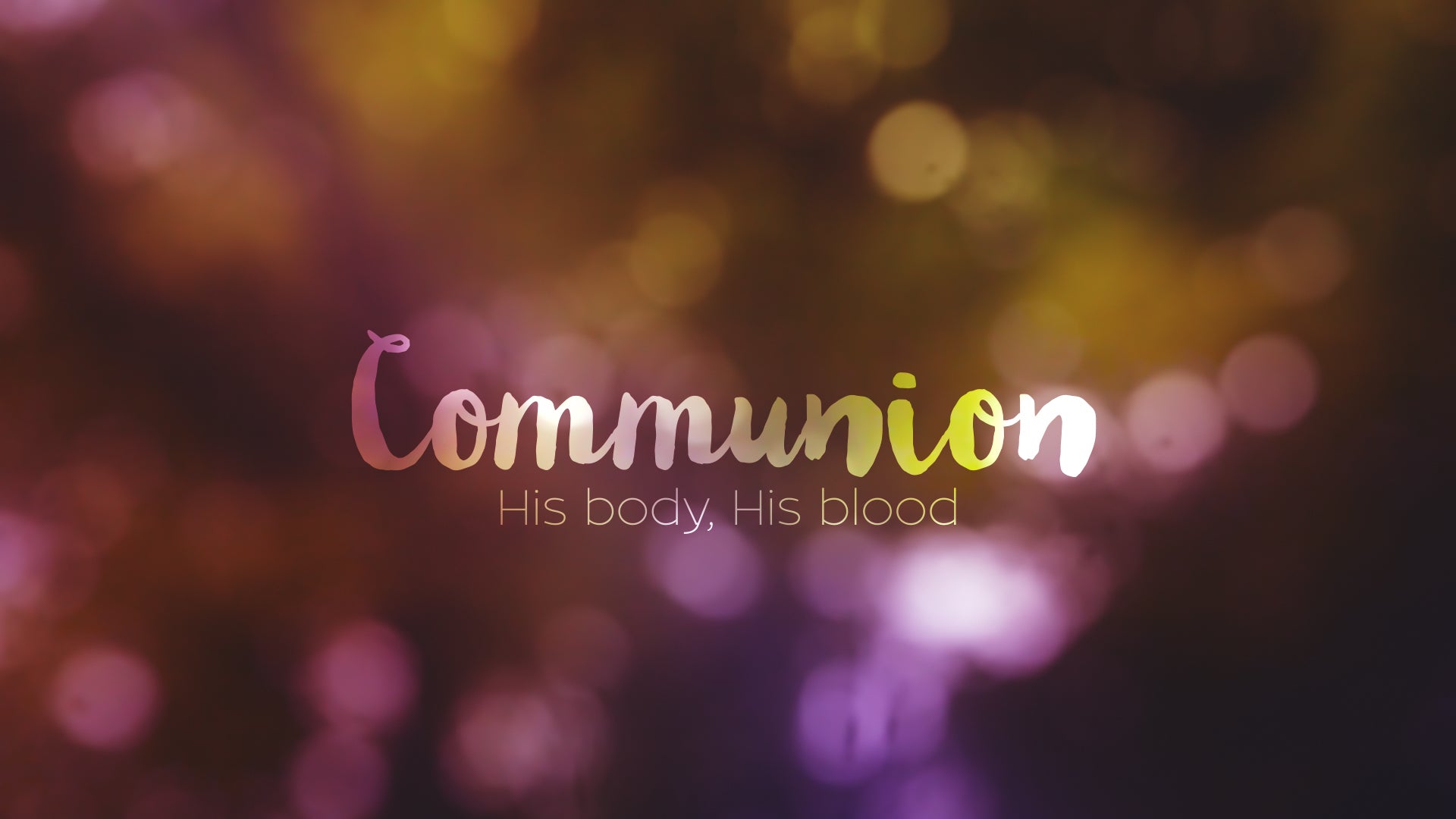 Storm Bokeh Communion Motion | Shift Worship