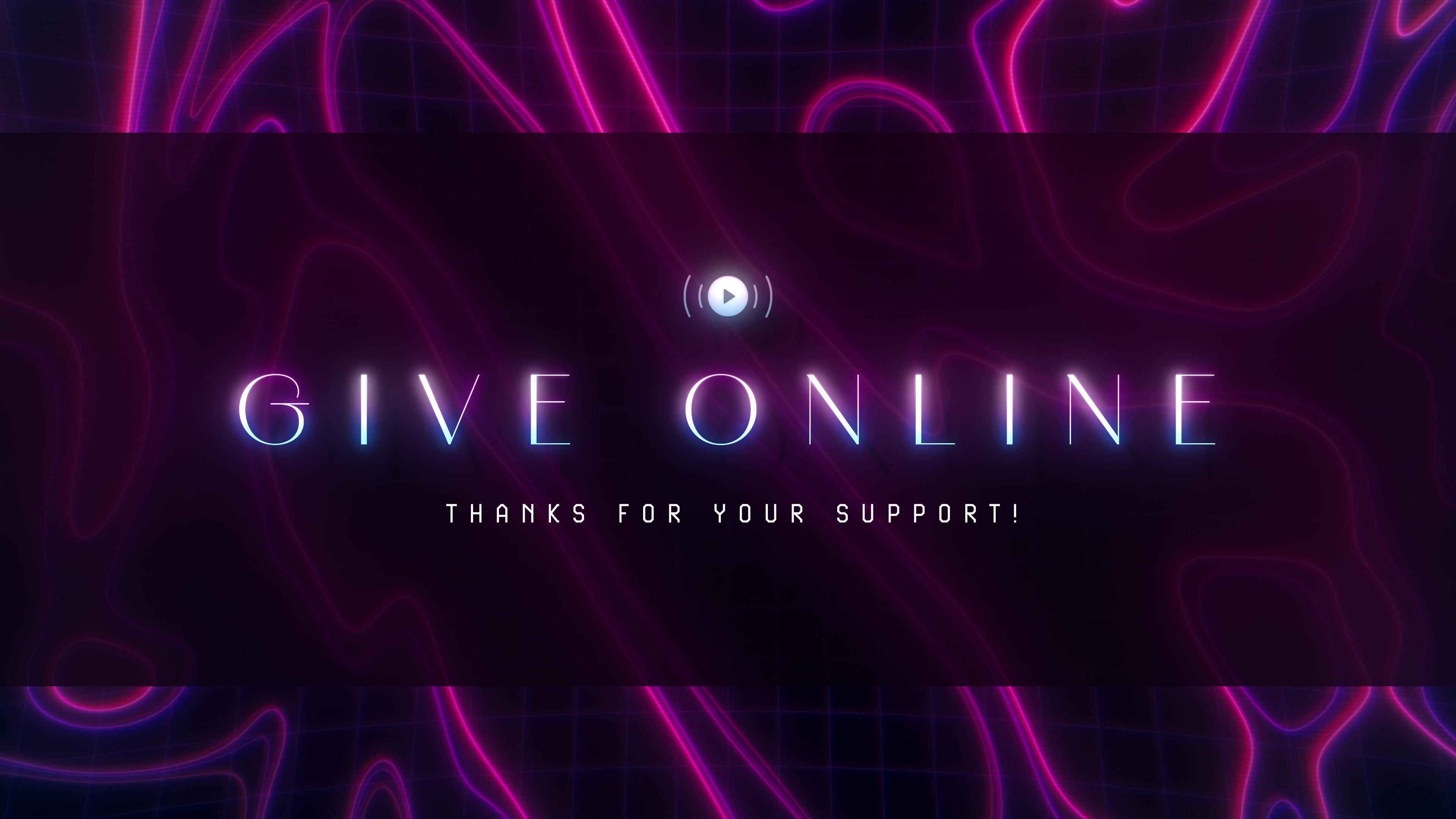 Neon Topo PSD Titles | Editable Title Screen | Shift Worship