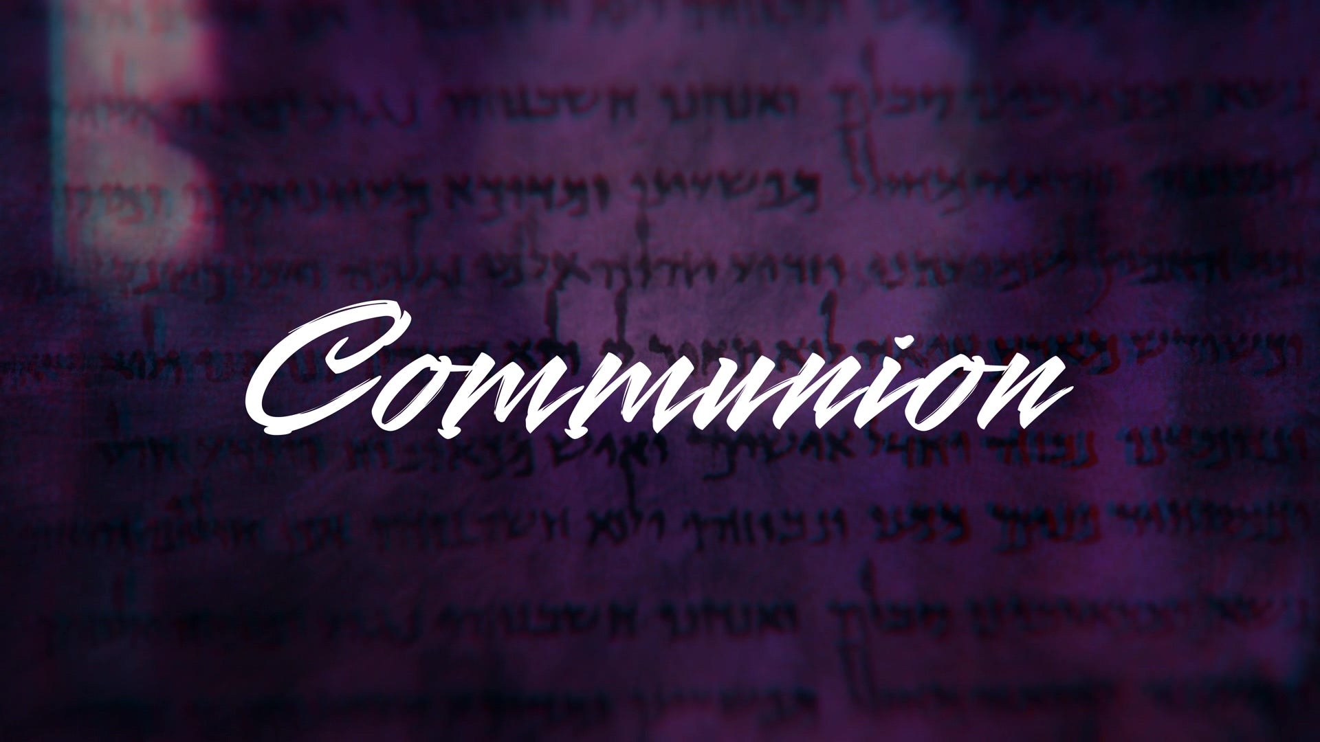 Ancient Words Communion Still | Shift Worship