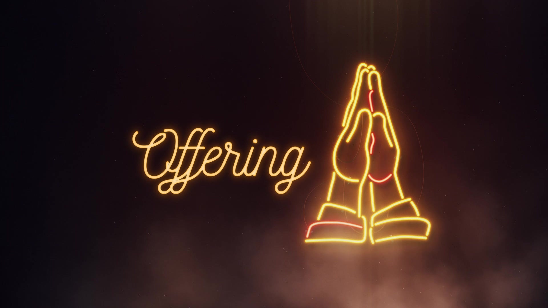 Neon Prayer Offering Motion | Shift Worship