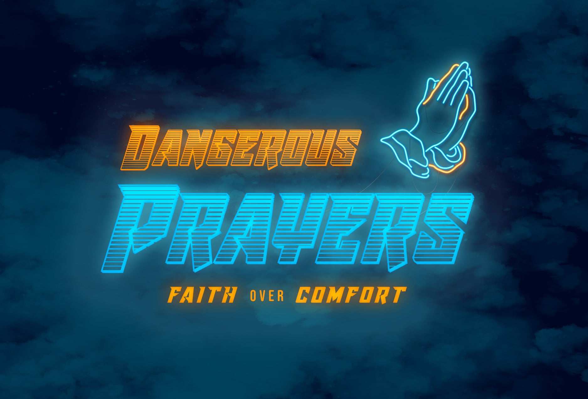 Neon Prayer 4X6 Postcard Printable | Shift Worship