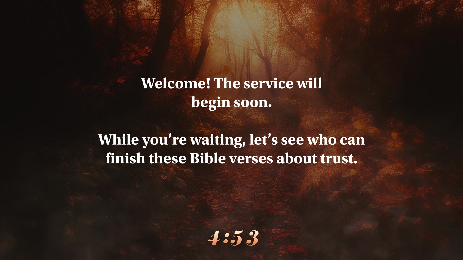 Autumn Path Trivia Countdown Video | Shift Worship
