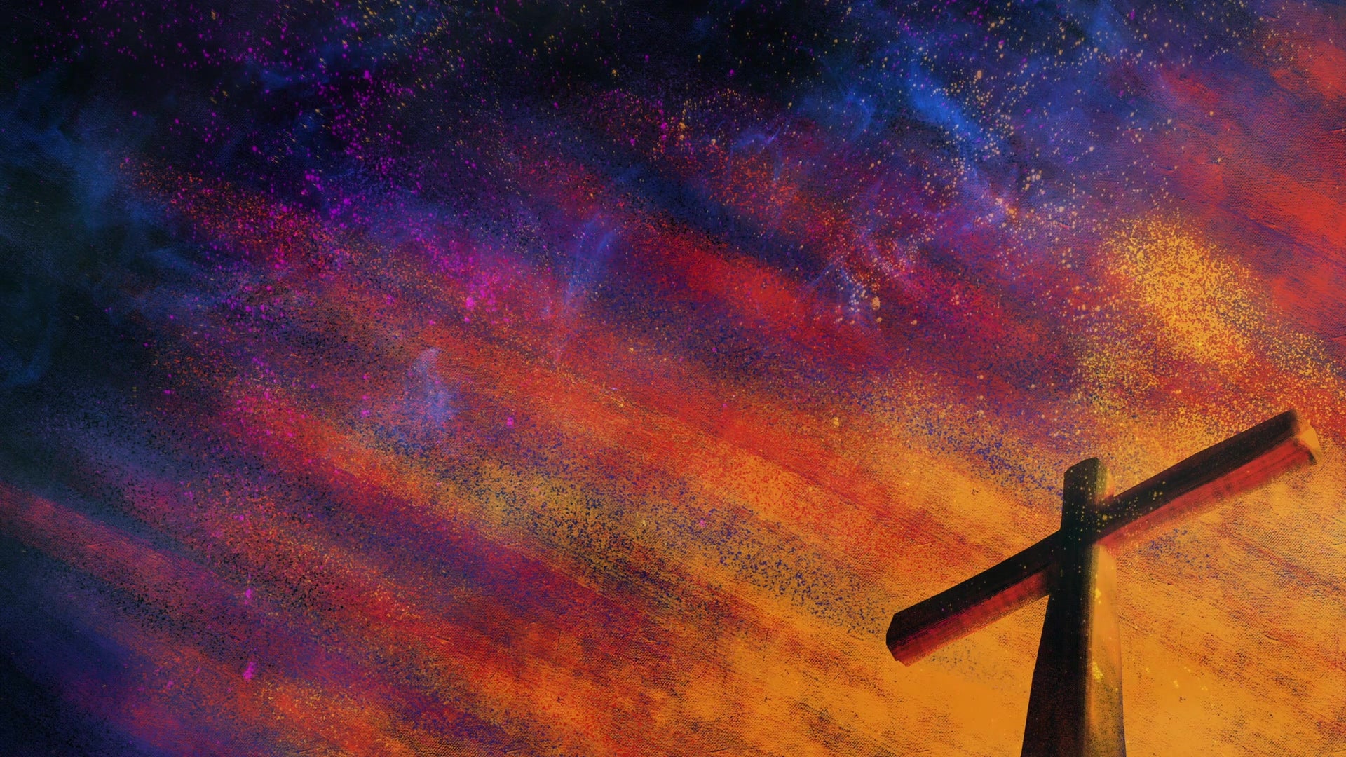 Radiant Paint Cross 02 Motion | Shift Worship