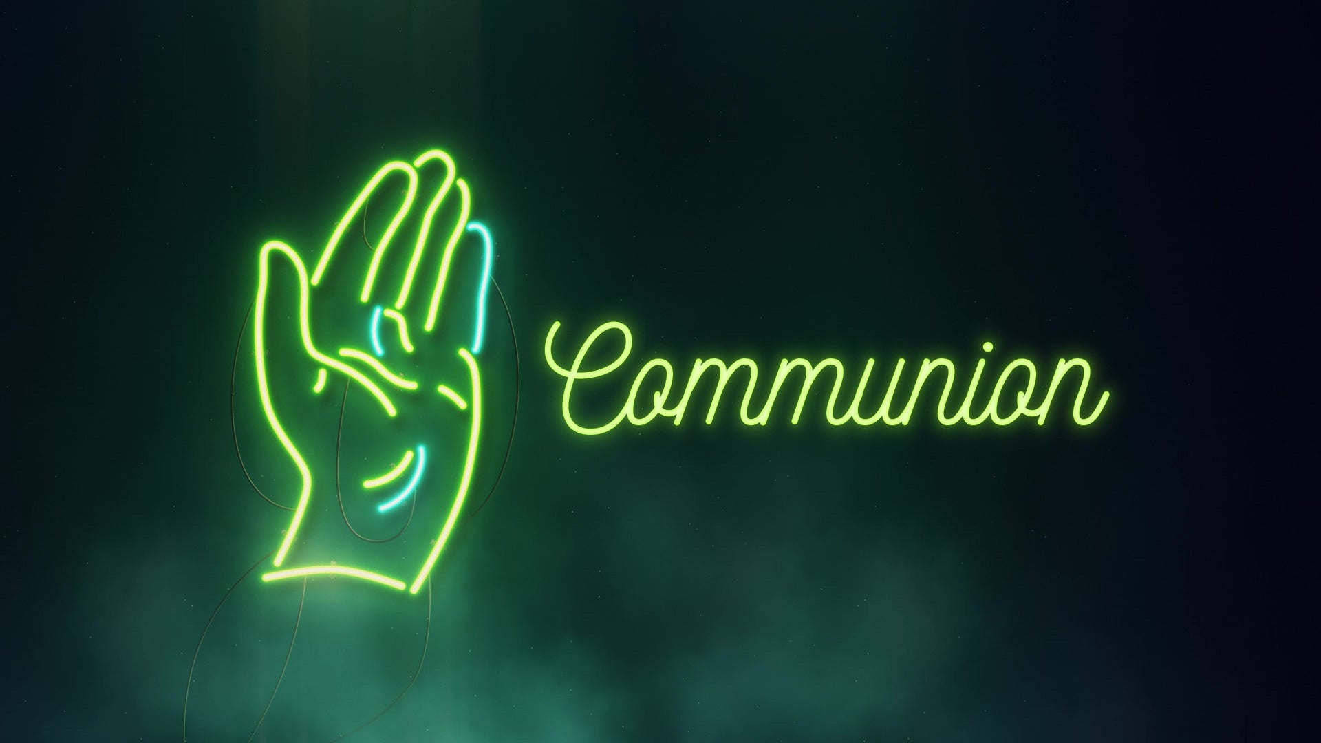 Neon Prayer Communion Still | Shift Worship