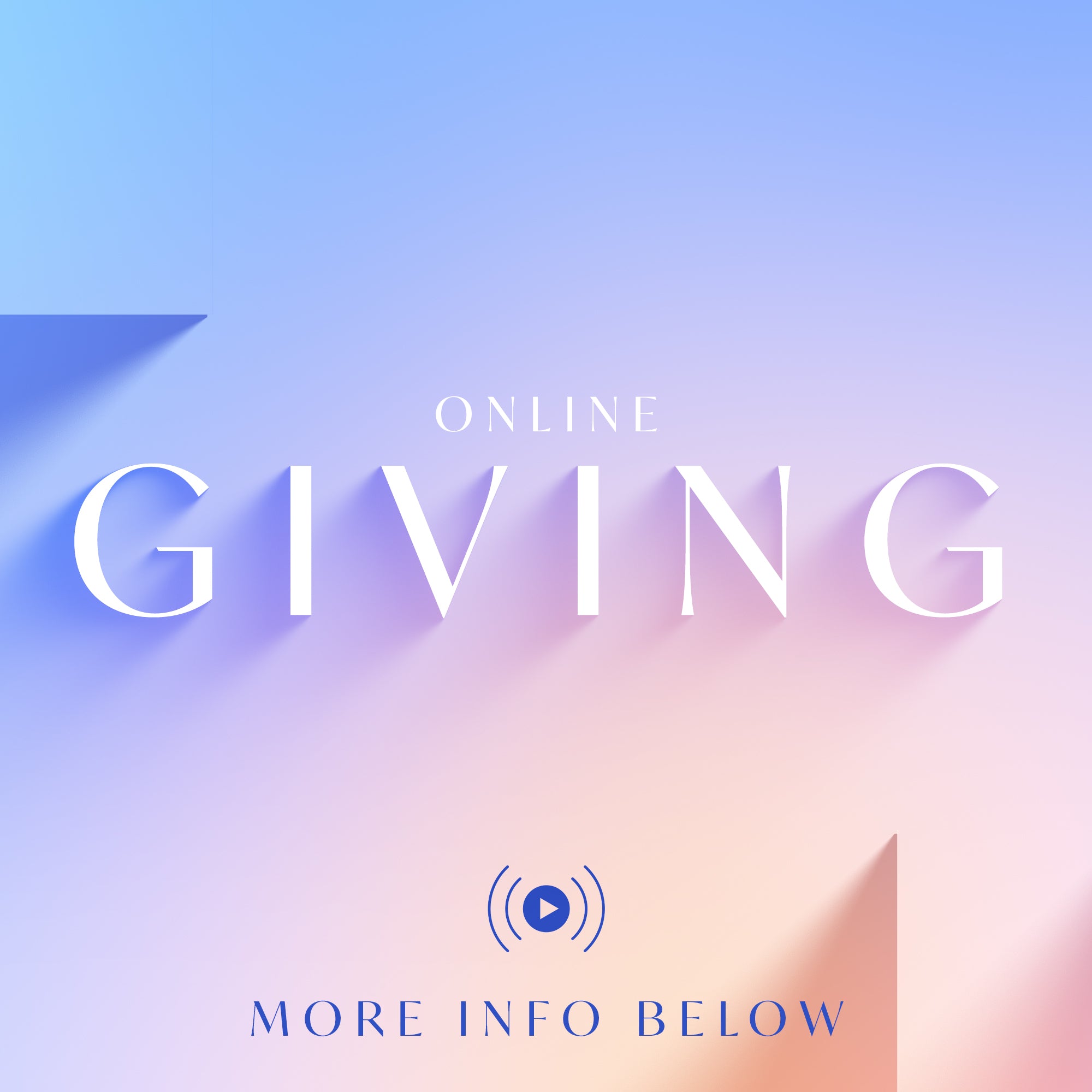 Giving Long Shadow Gradient Still | Shift Worship