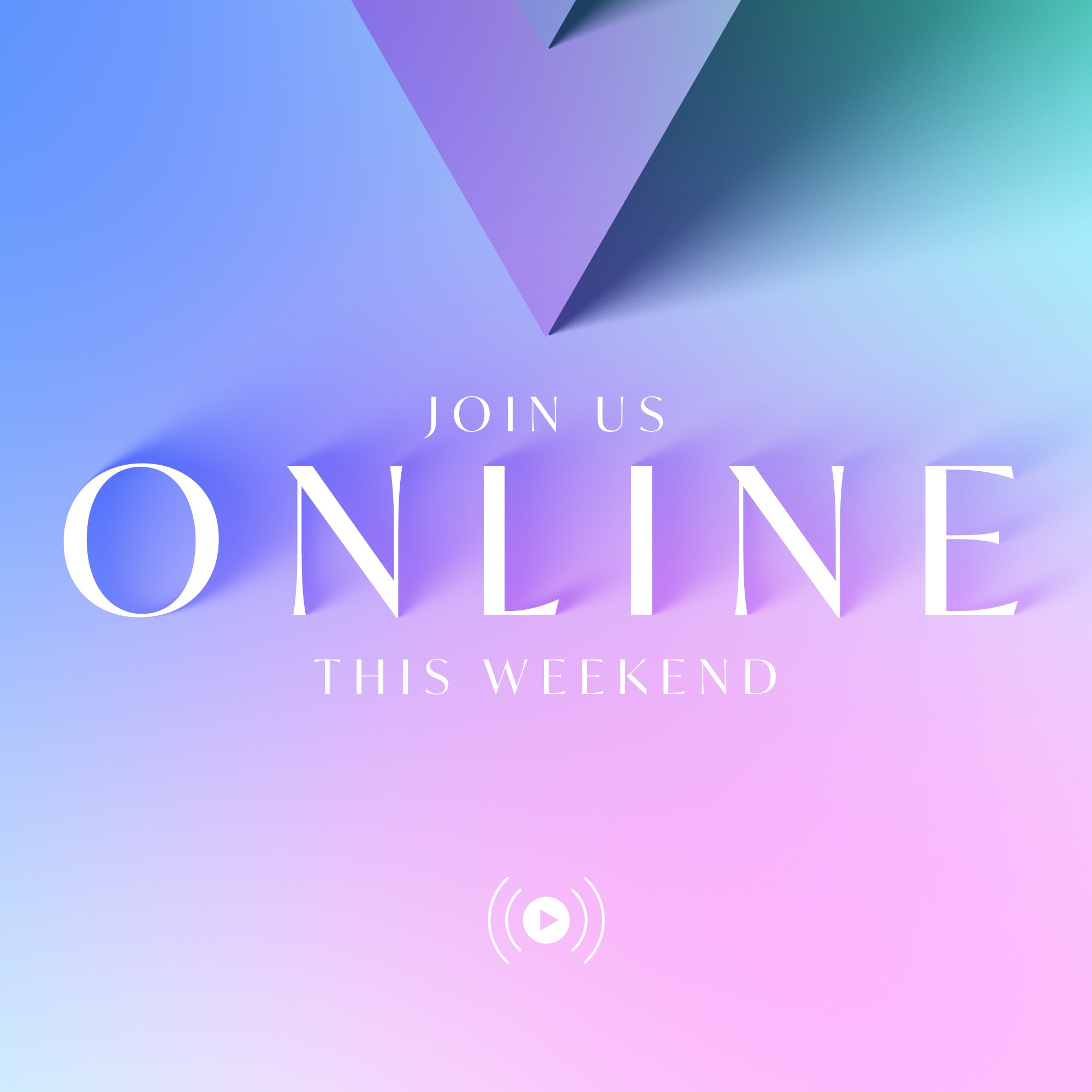 Online Long Shadow Gradient Still | Shift Worship