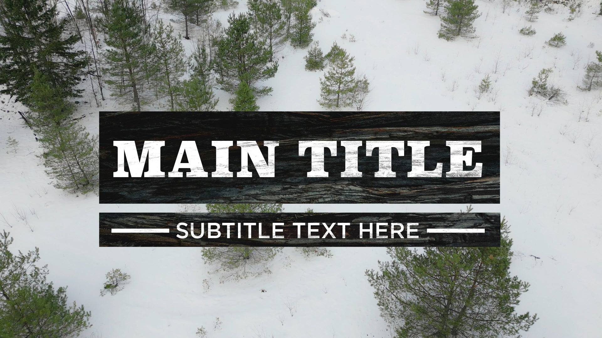 Snow Trees Custom Sermon Still | Shift Worship