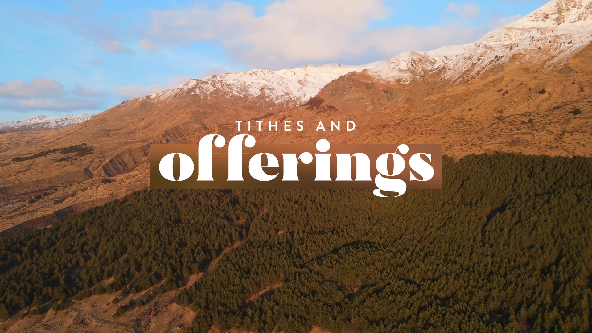 Erseke Mountains Tithes And Offerings | Still | Shift Worship