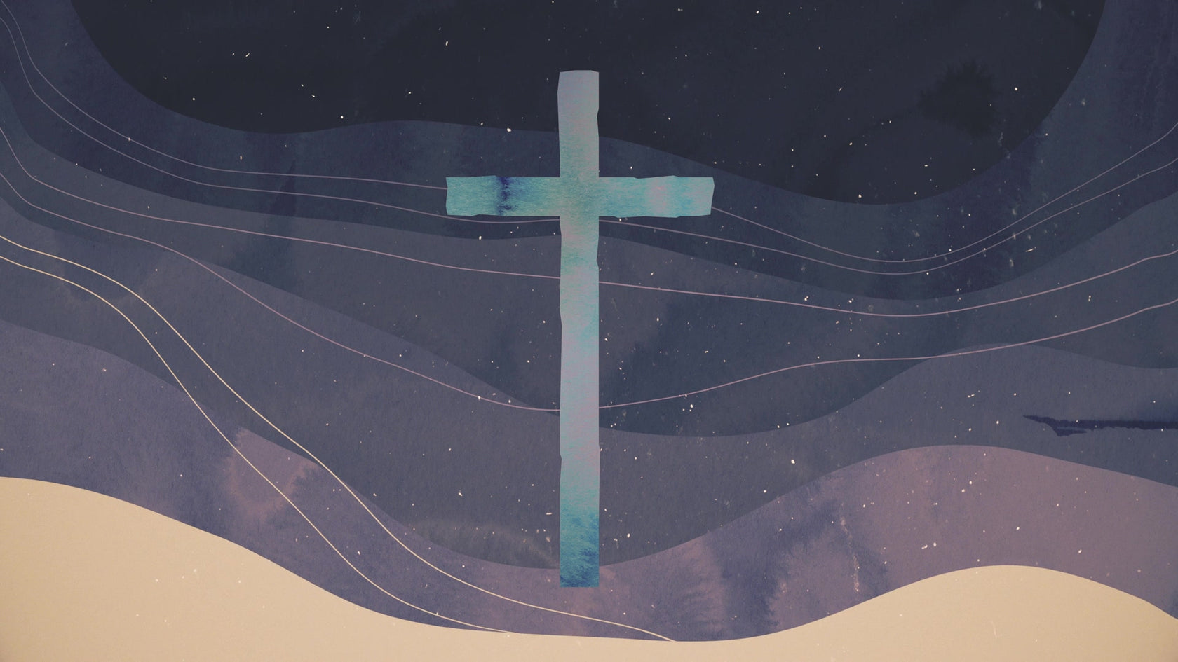 Holy Week Waves Cross Motion | Shift Worship