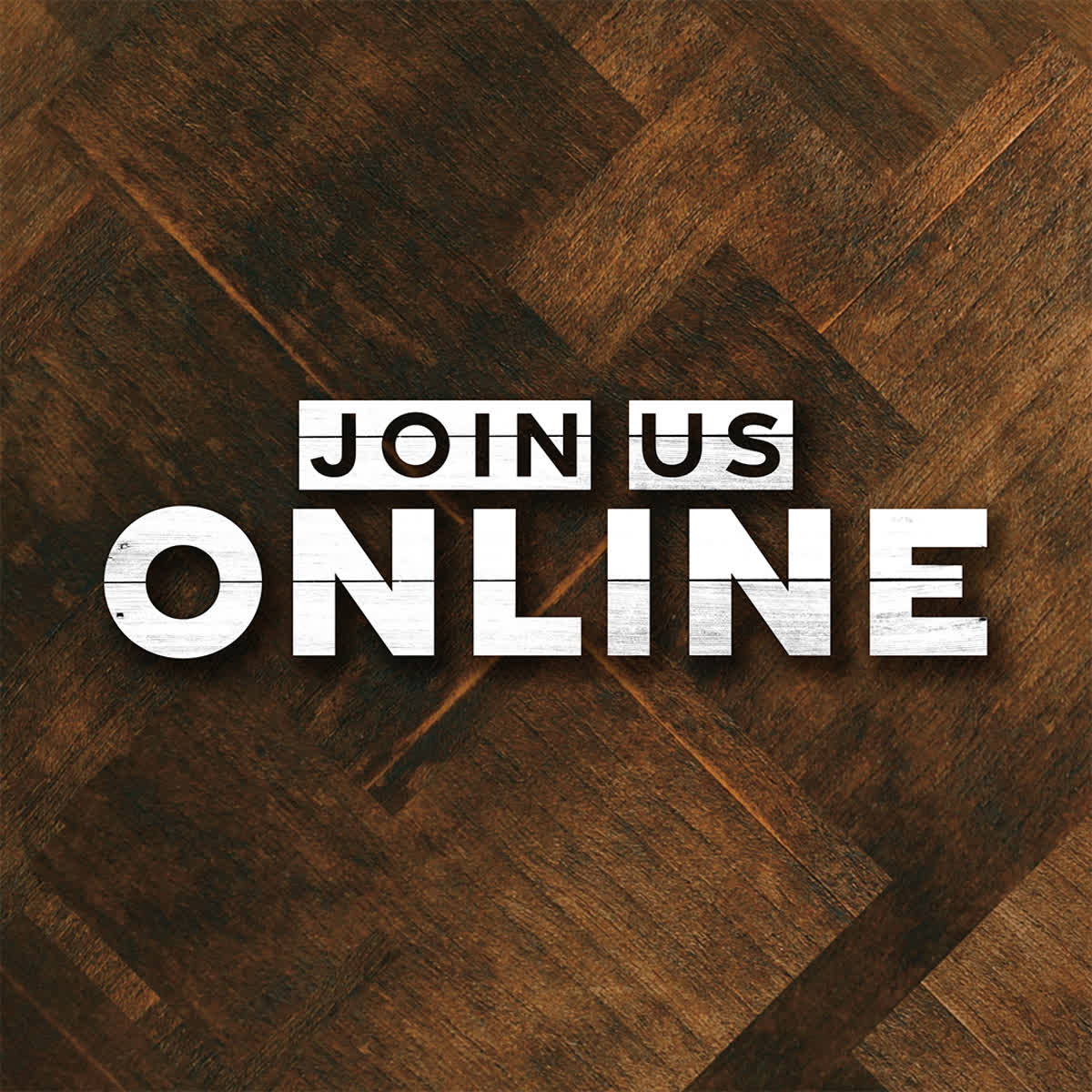 Woodgrain Gradients Join Us Online | Social Media Graphic | Shift Worship