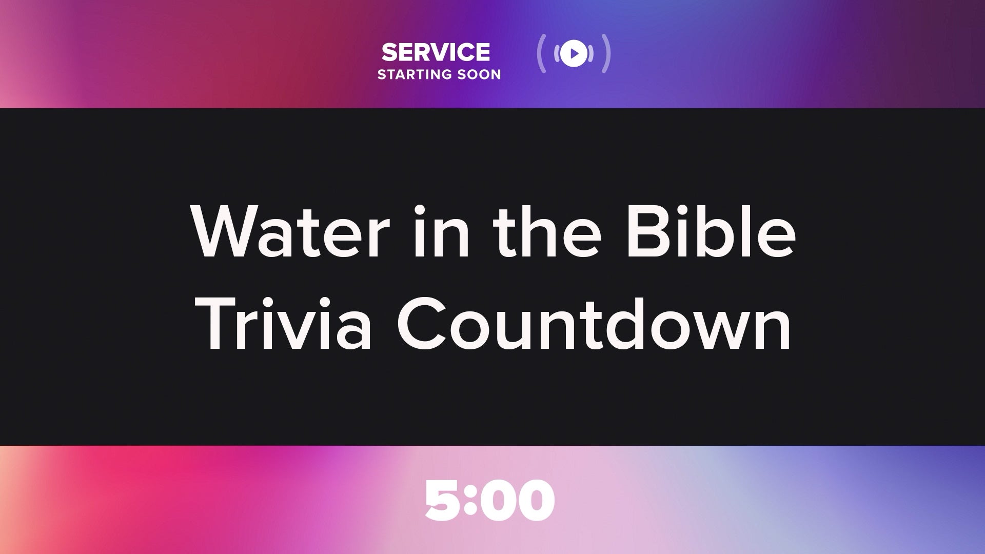 Just Countdowns Trivia Countdown Video | Shift Worship
