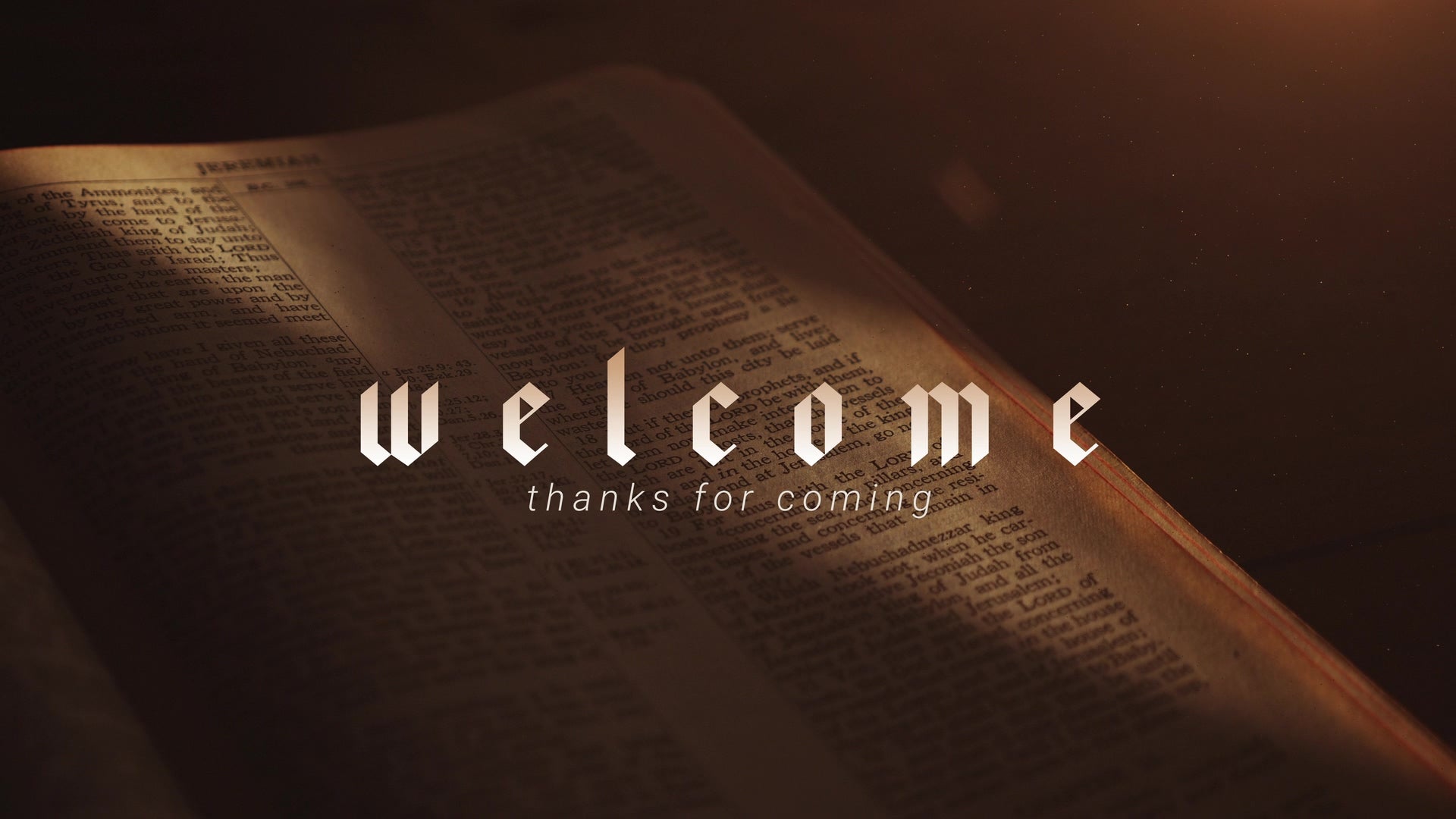 Bible Welcome Still | Shift Worship