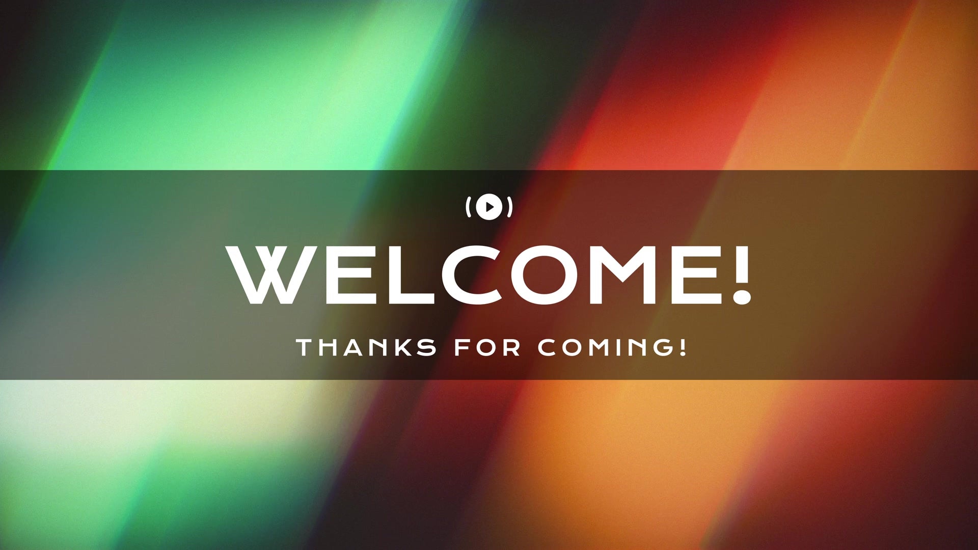 Subtle Light Welcome Stream Motion | Shift Worship