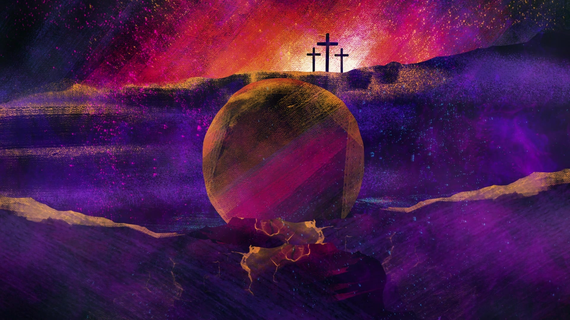 Radiant Paint Easter Tomb and Cross | Shift Worship