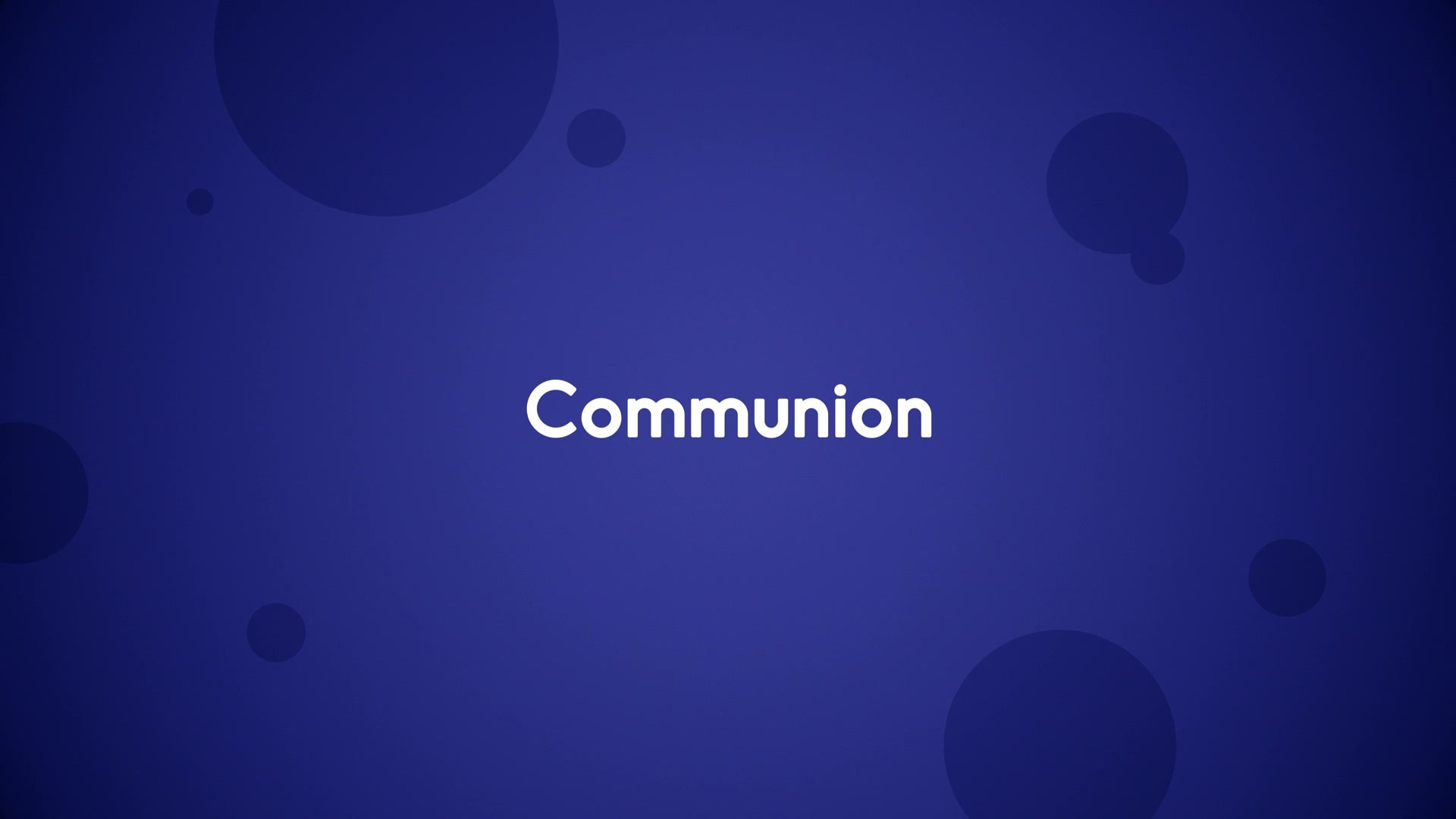 Floating Circles Communion Motion | Shift Worship